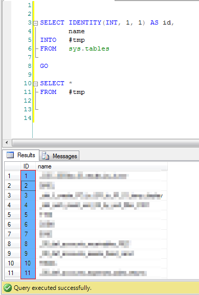 Sql Server How To Create An Identityauto Increment Column In A Select Into Table Statement