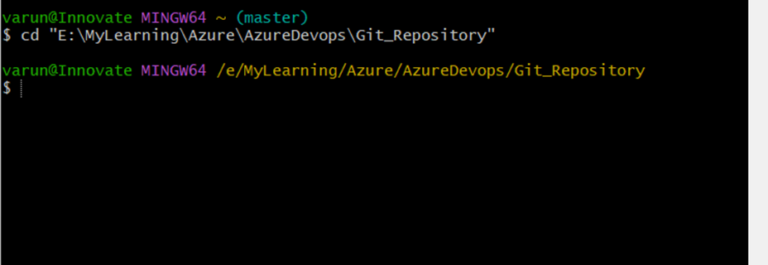 Azure Devops Setup Local Repository Git Bash Configuration Sqlinfo